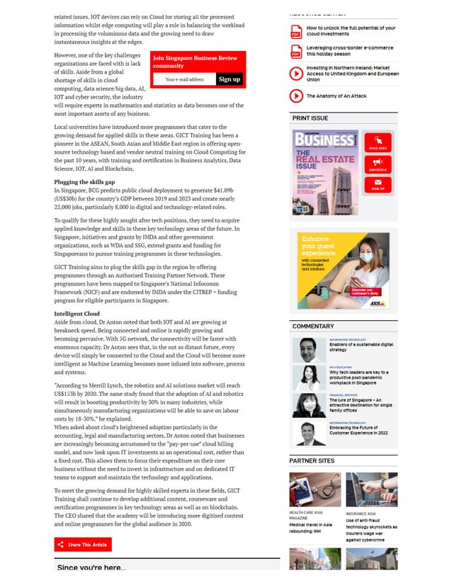 Bolstering the IT workforce of the future | PDF | Cloud Computing | Internet