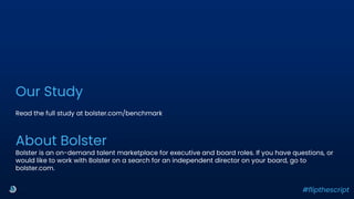 Bolster's Board Benchmarking Study | PPTX