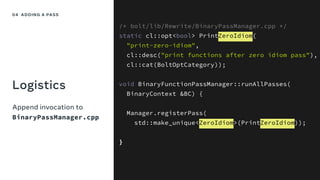 Adding a BOLT pass | PPT