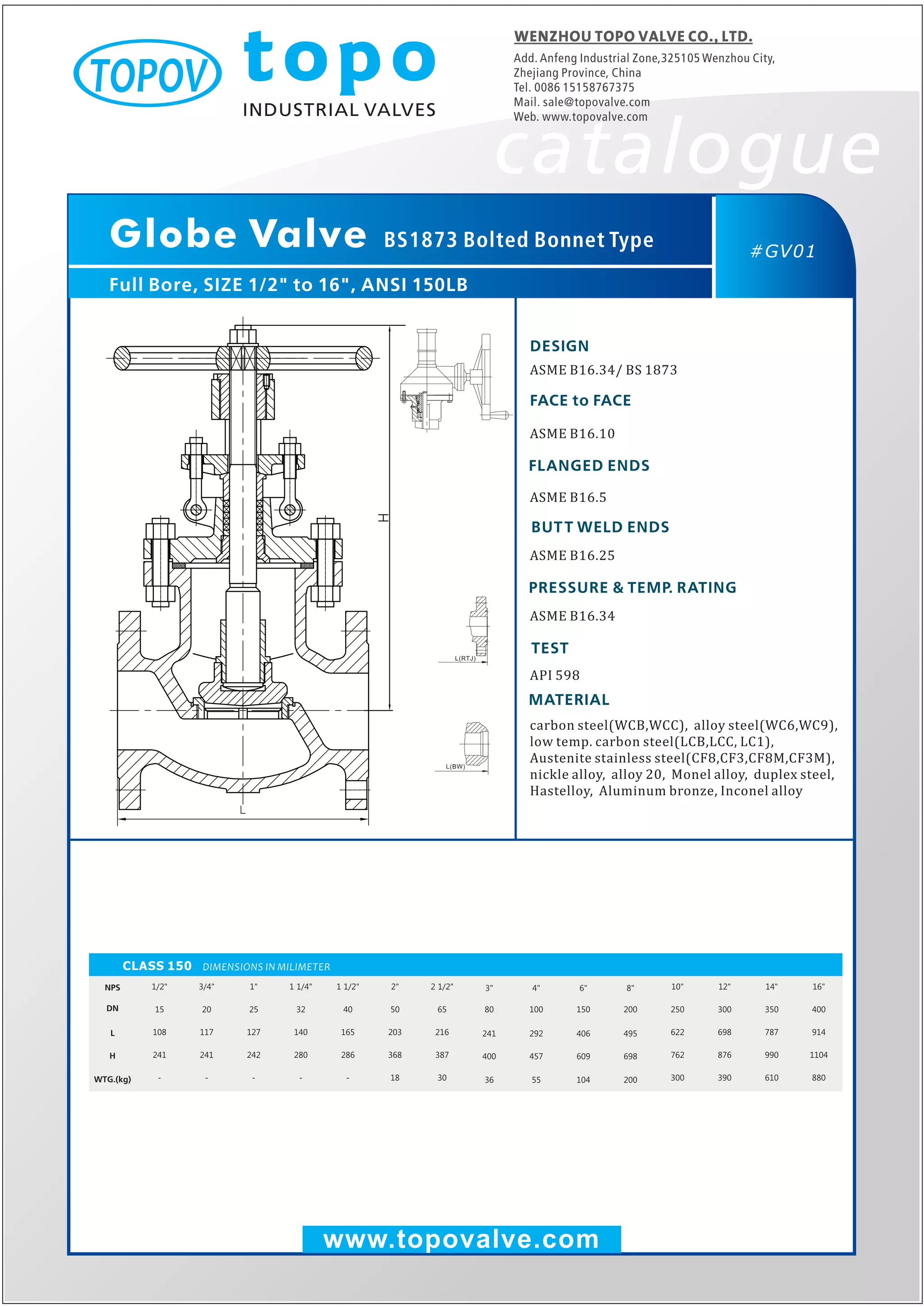 Bolted bonnet globe valve | PDF