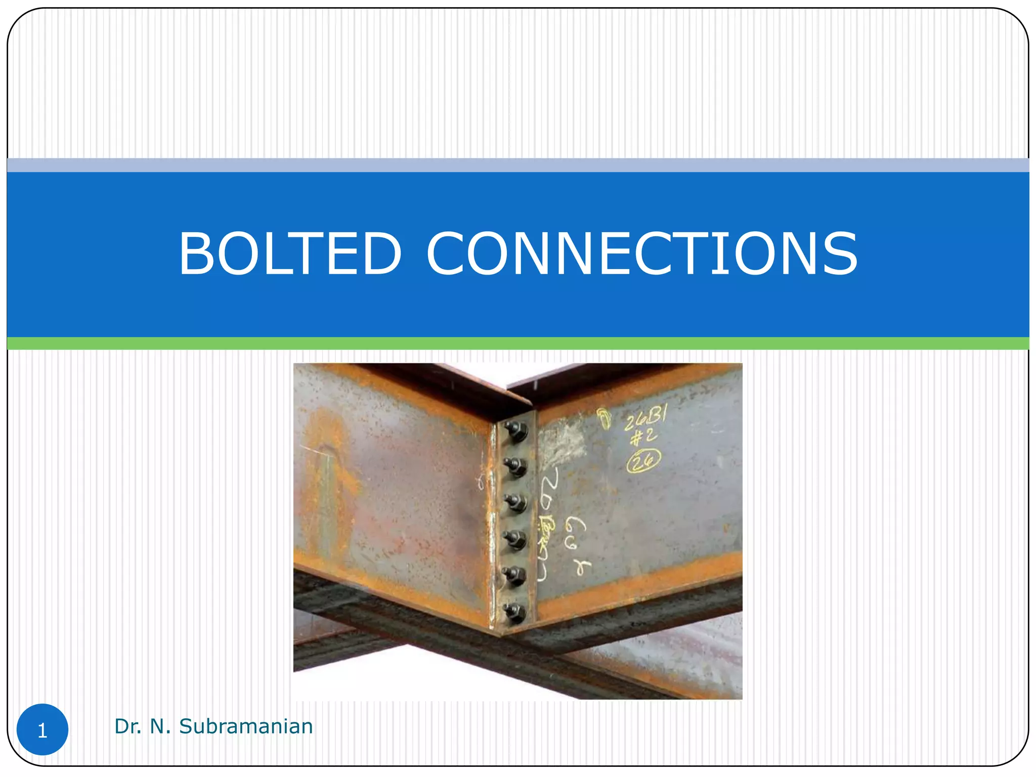 Bolted connections | PPTX