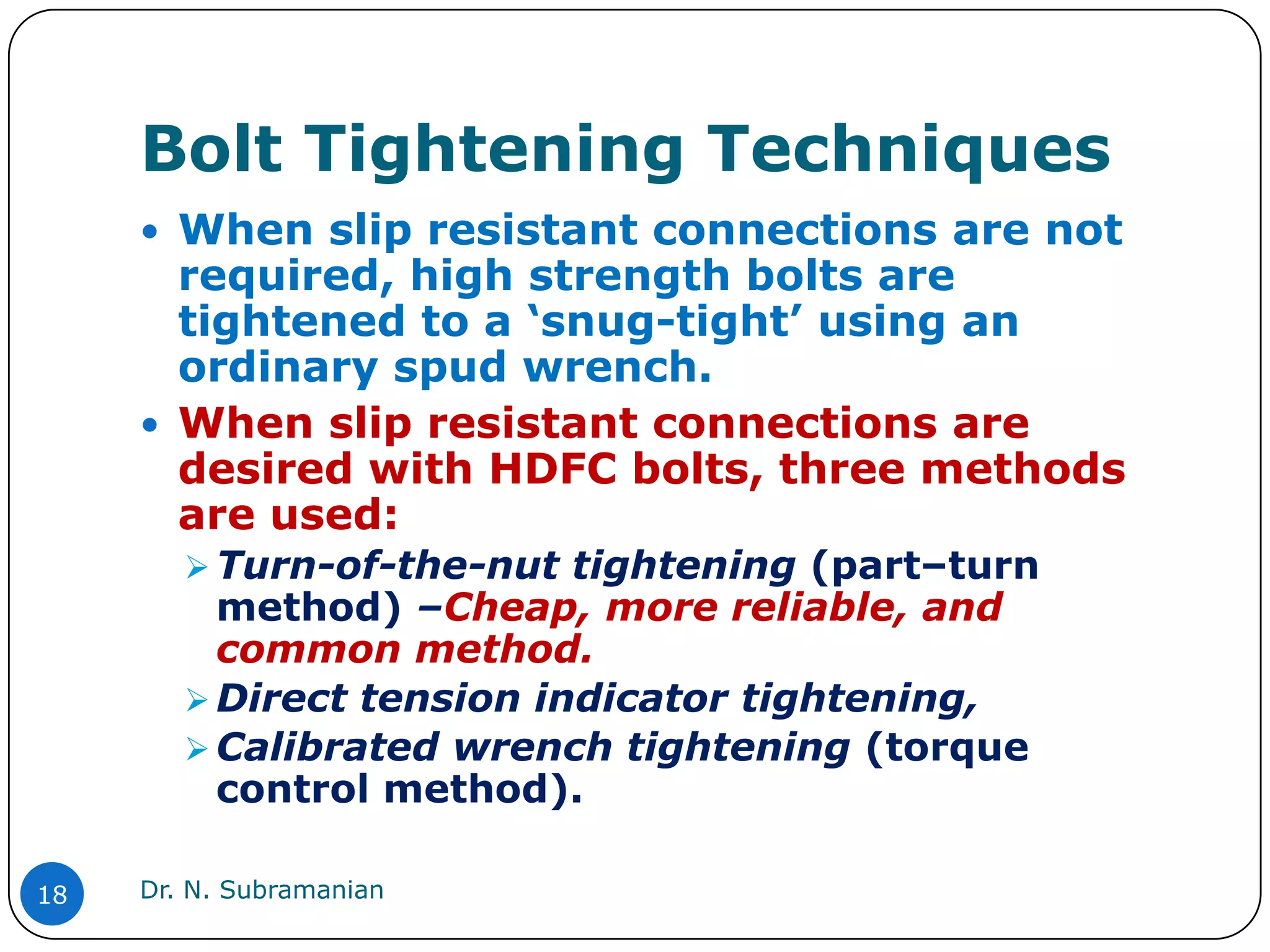 Bolted connections | PPTX