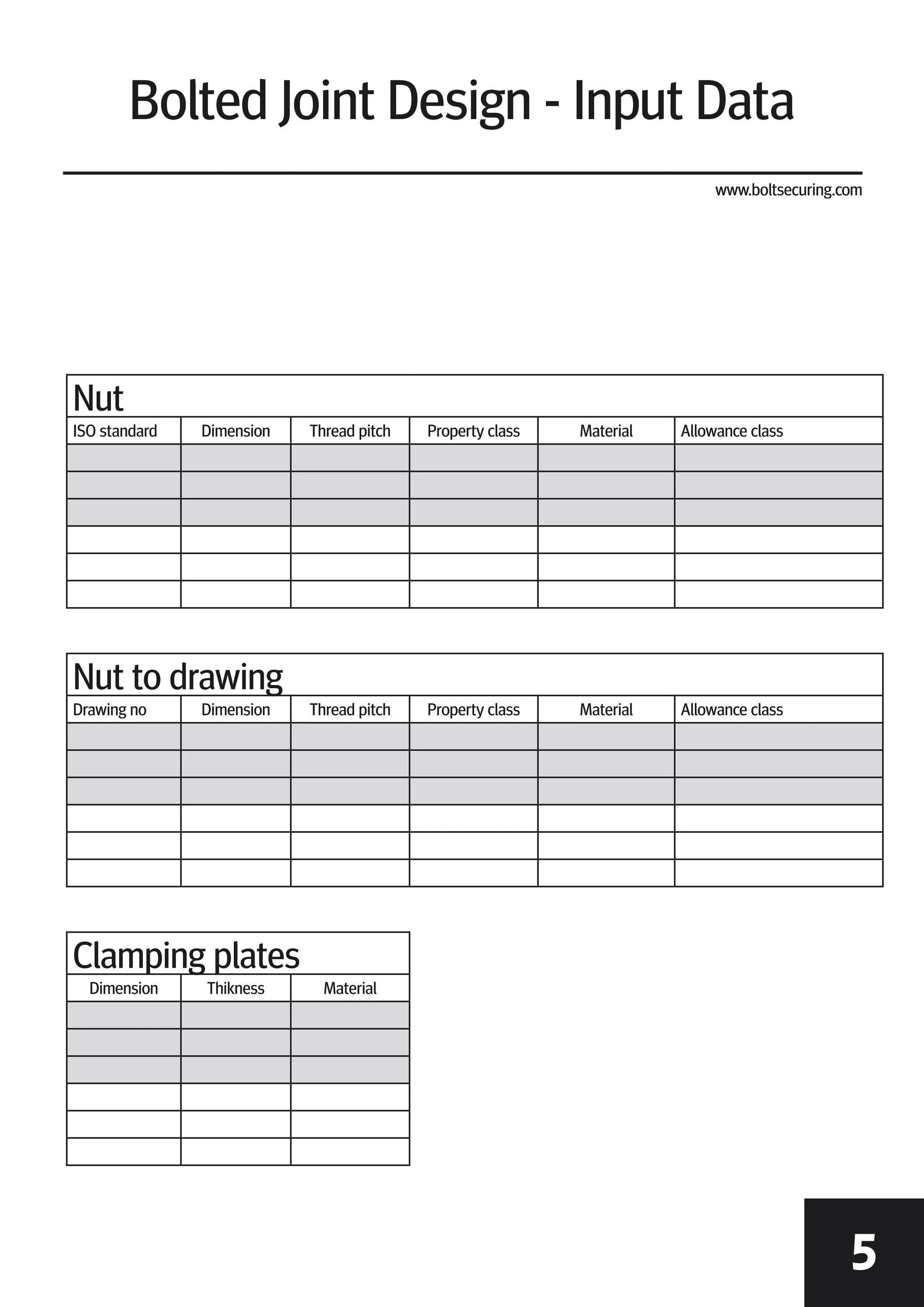Bolted joint design | PDF