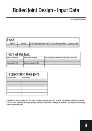 Bolted joint design | PDF