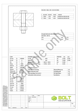 Bolted joint design | PDF