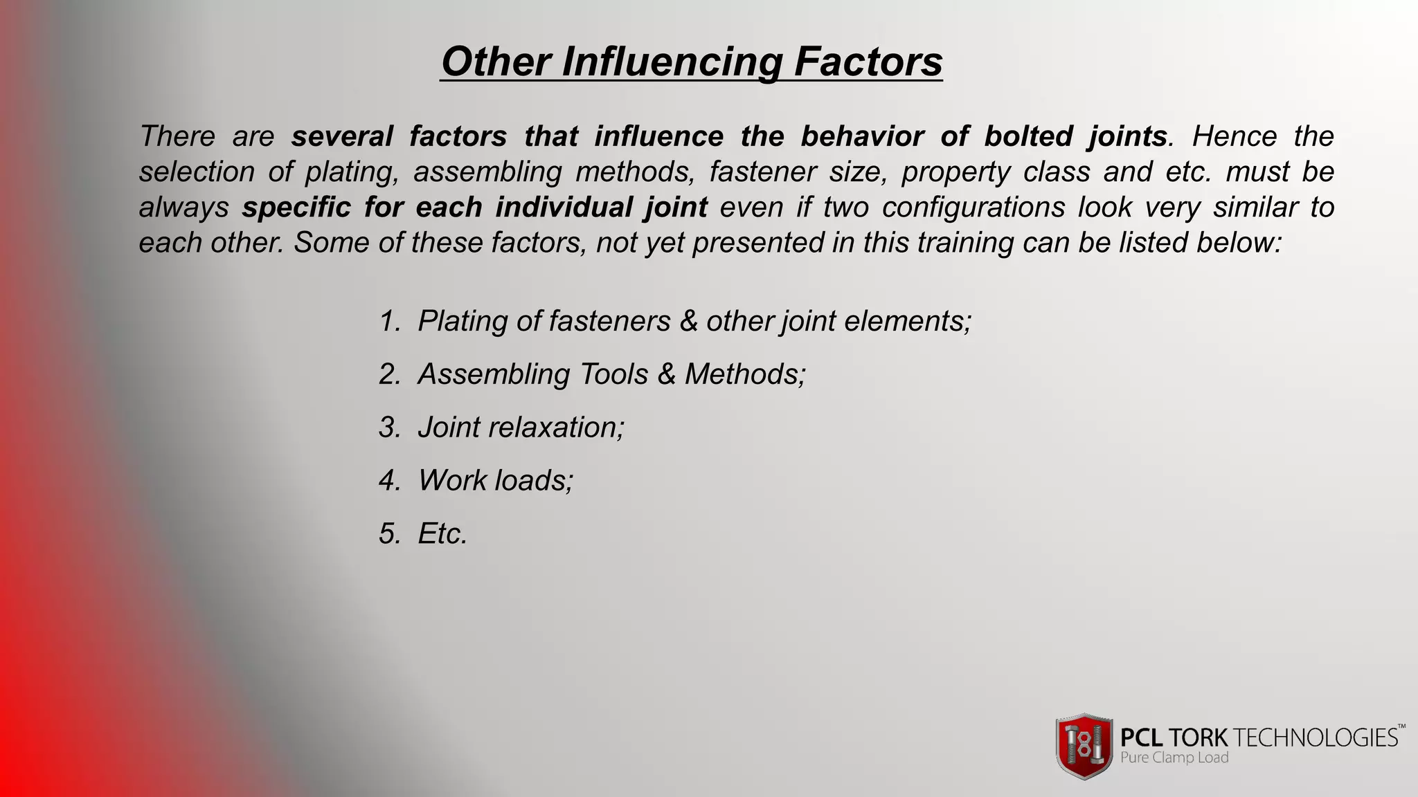 Bolted joints training slides | PDF