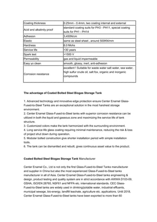 Bolted Steel Biogas Storage Tank Biogas storage systems.docx