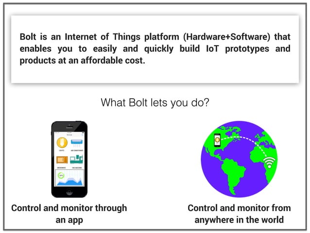 Bolt IoT Platform: How to build IoT products and prototypes easily. | PPT