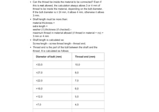 Bolt length calculation tekla user assistance | PDF