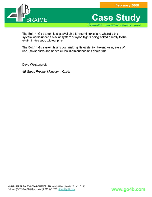 Bolt n Go chain and flight system Case Study | PDF | Technology & Computing