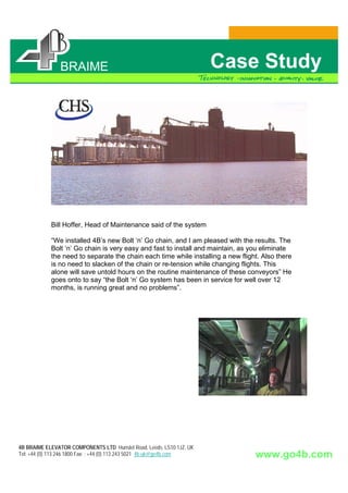 Bolt n go Chain and Flight system for Drop Forged Chains - CASE STUDY ...