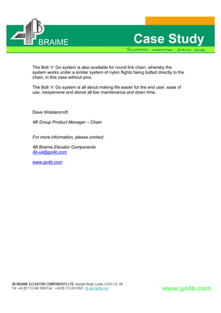 Bolt n go Chain and Flight system for Drop Forged Chains - CASE STUDY ...