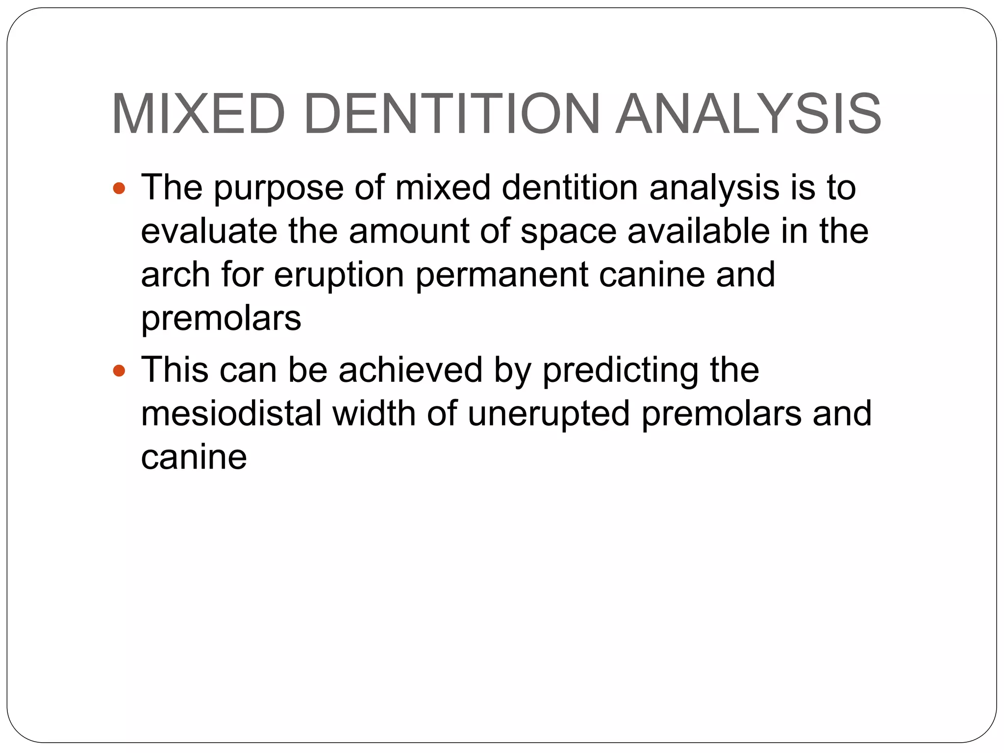 Bolton analysis and mixed dentition analysis | PPTX