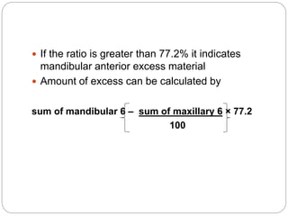 Bolton analysis and mixed dentition analysis | PPTX