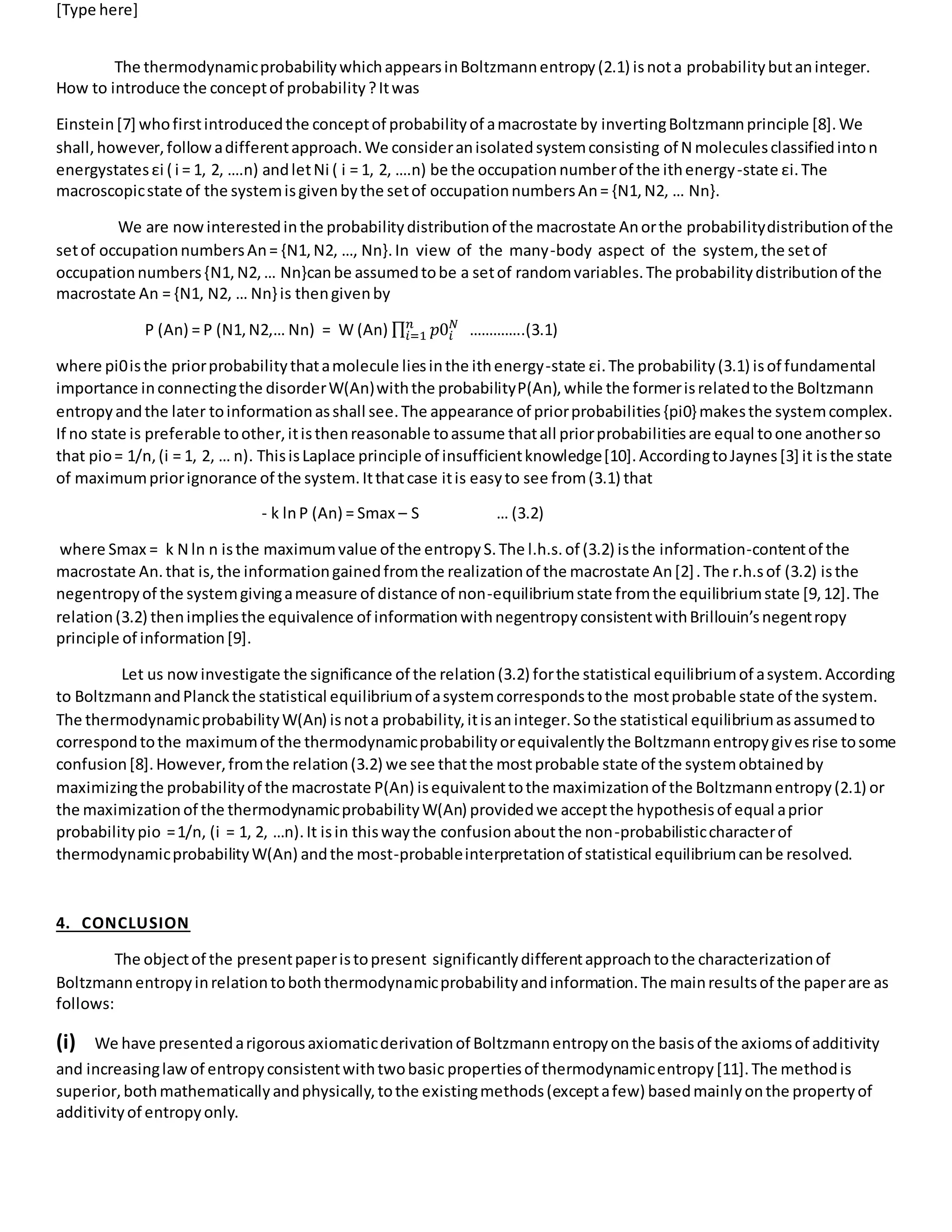 Boltzmann entropy and methods for determination of Avogadro nummber | DOCX