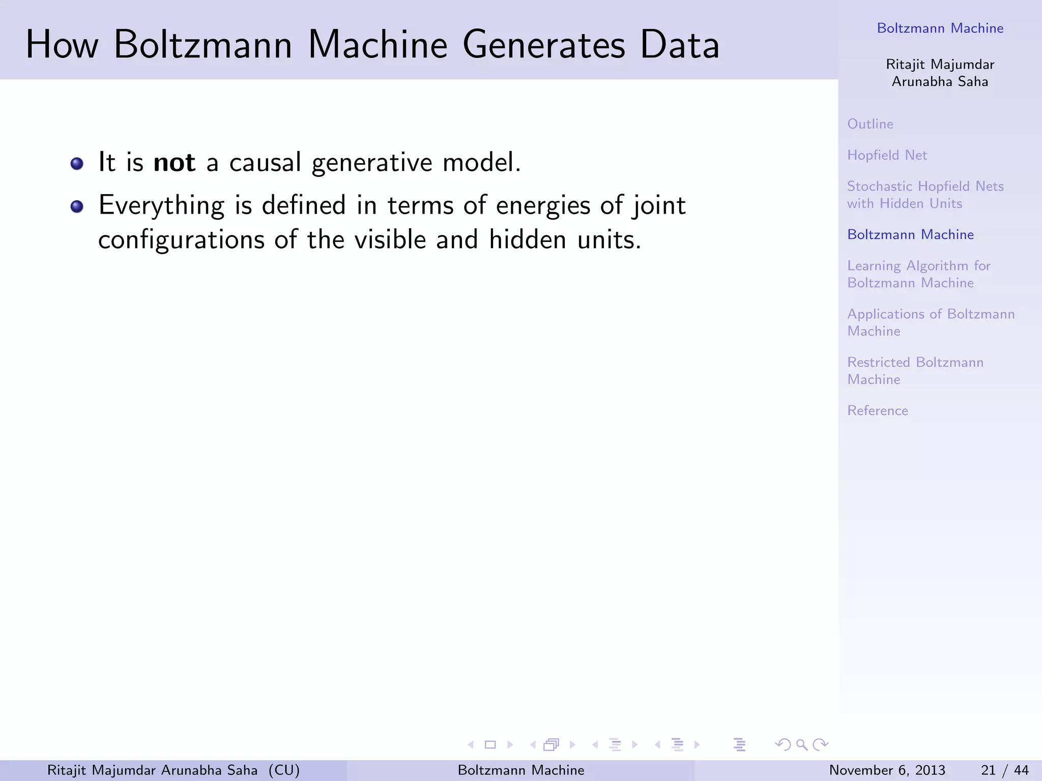 Brief Introduction to Boltzmann Machine | PDF