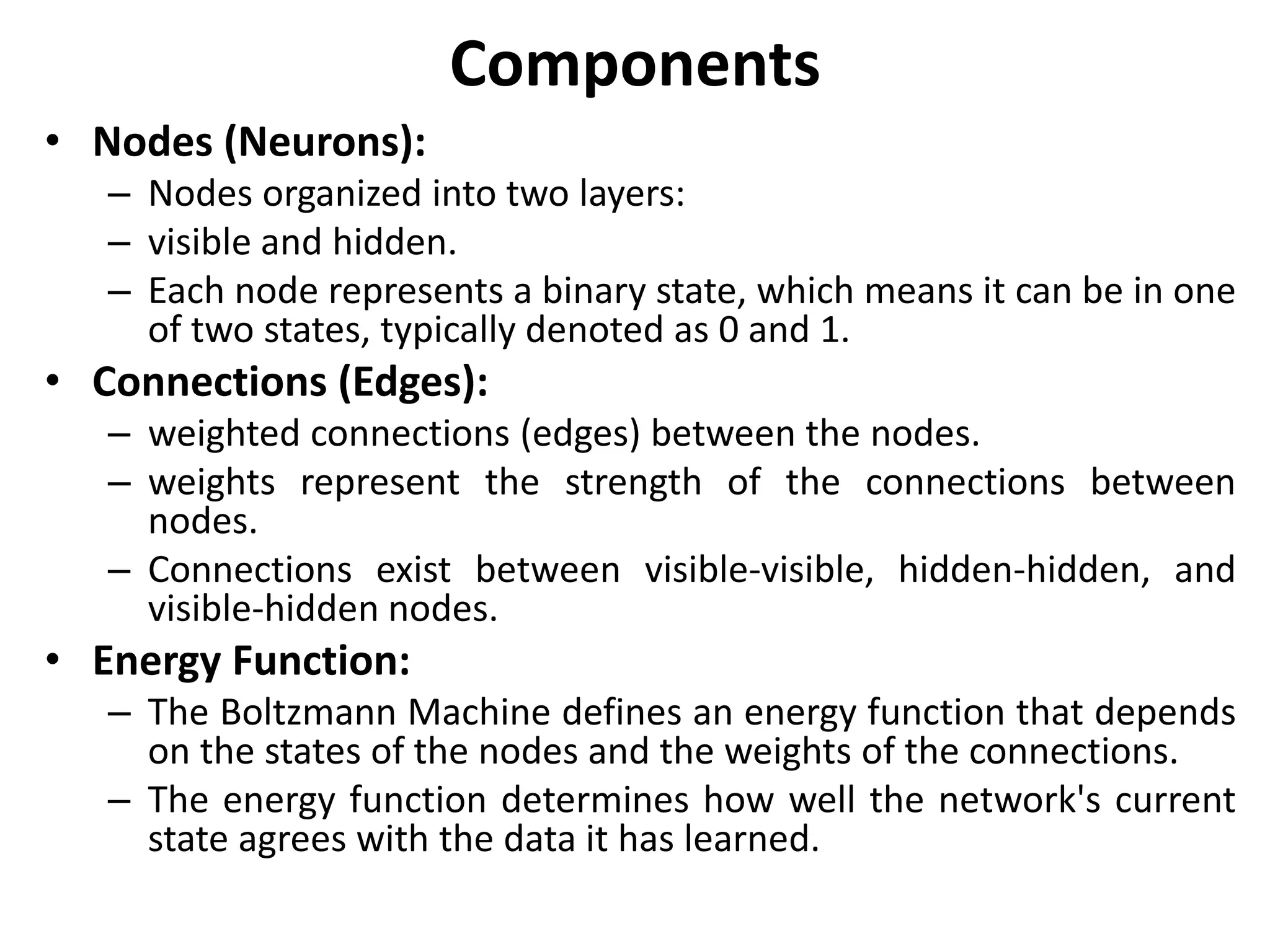 Boltzmann Machines in Deep learning and machine learning also used for ...