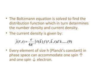 Boltzmann transport equation | PPT