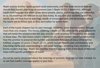 2013 Book of Mormon : Chapter 10 (Institute Lesson by hgellor) | PPT