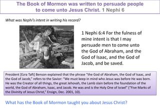 2013 Book of Mormon: Chapter 3 (Institute lesson by hgellor) | PPT