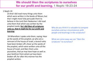 2013 Book of Mormon: Chapter 6 (Institute Lesson by hgellor) | PPT