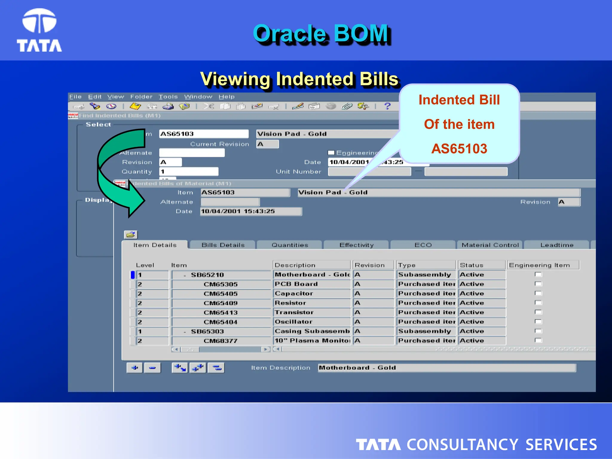 Oracle BOM 11i Training Presentation.ppt
