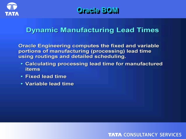 Oracle BOM 11i Training Presentation.ppt