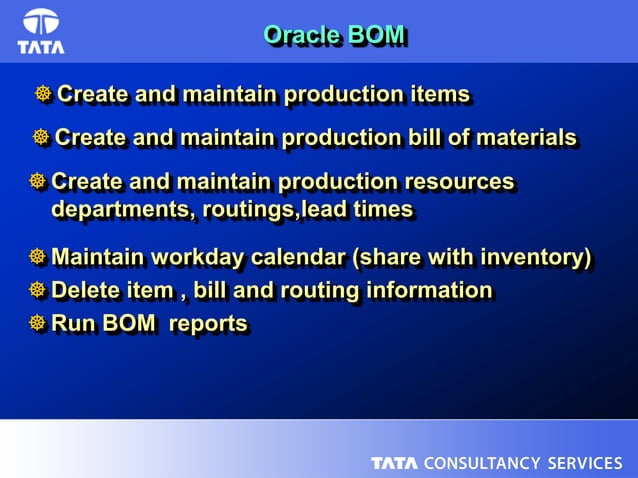 Oracle BOM 11i Training Presentation.ppt
