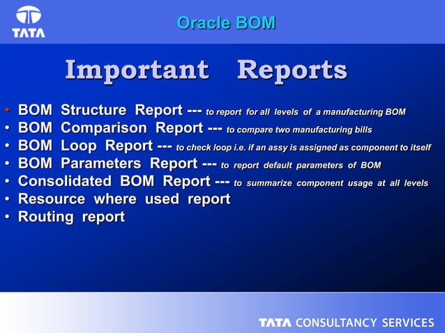 Oracle BOM 11i Training Presentation.ppt