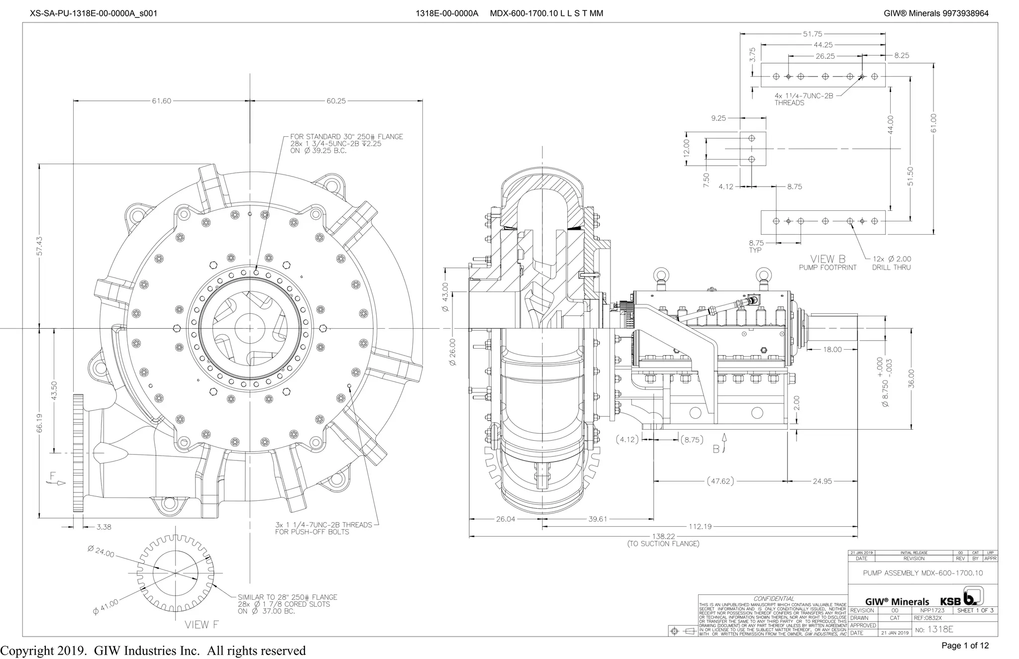 Bomba GIW - Componentes, pernos y dimensiones de la bomba.pdf