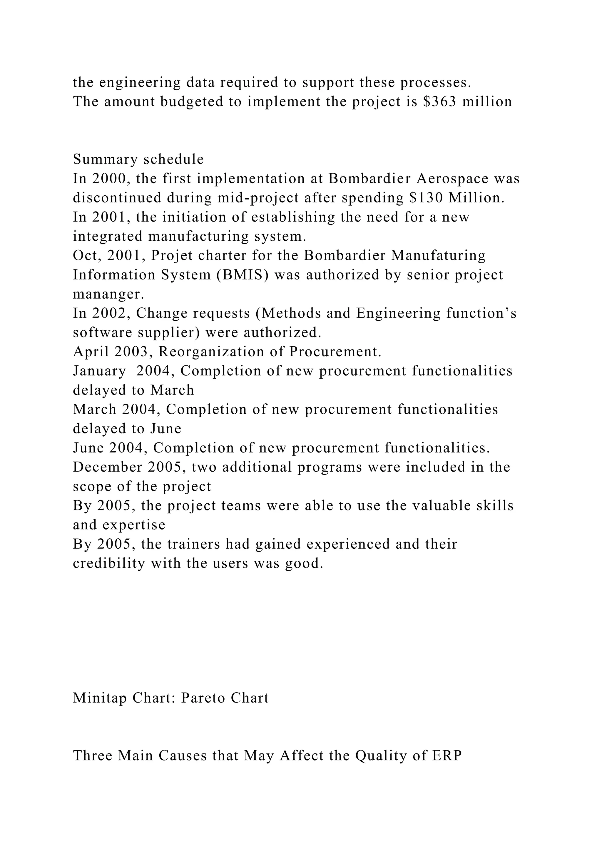 BOMBARDIER Enterprise Recourses Planning (ERP) Imple.docx