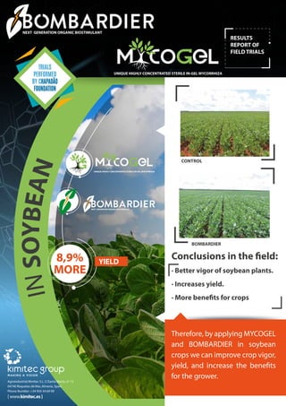 Bombardier + Mycogel | Soybean Trial | Kimitec Group | PDF