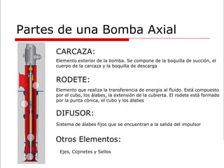 bombas axiales y sus diferentes tipo caracteristicas | PDF