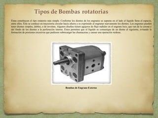 BOMBAS ROTATIVAS_MAQUINAS DE FLUIDOS INCOMPRENSIBLES | PDF