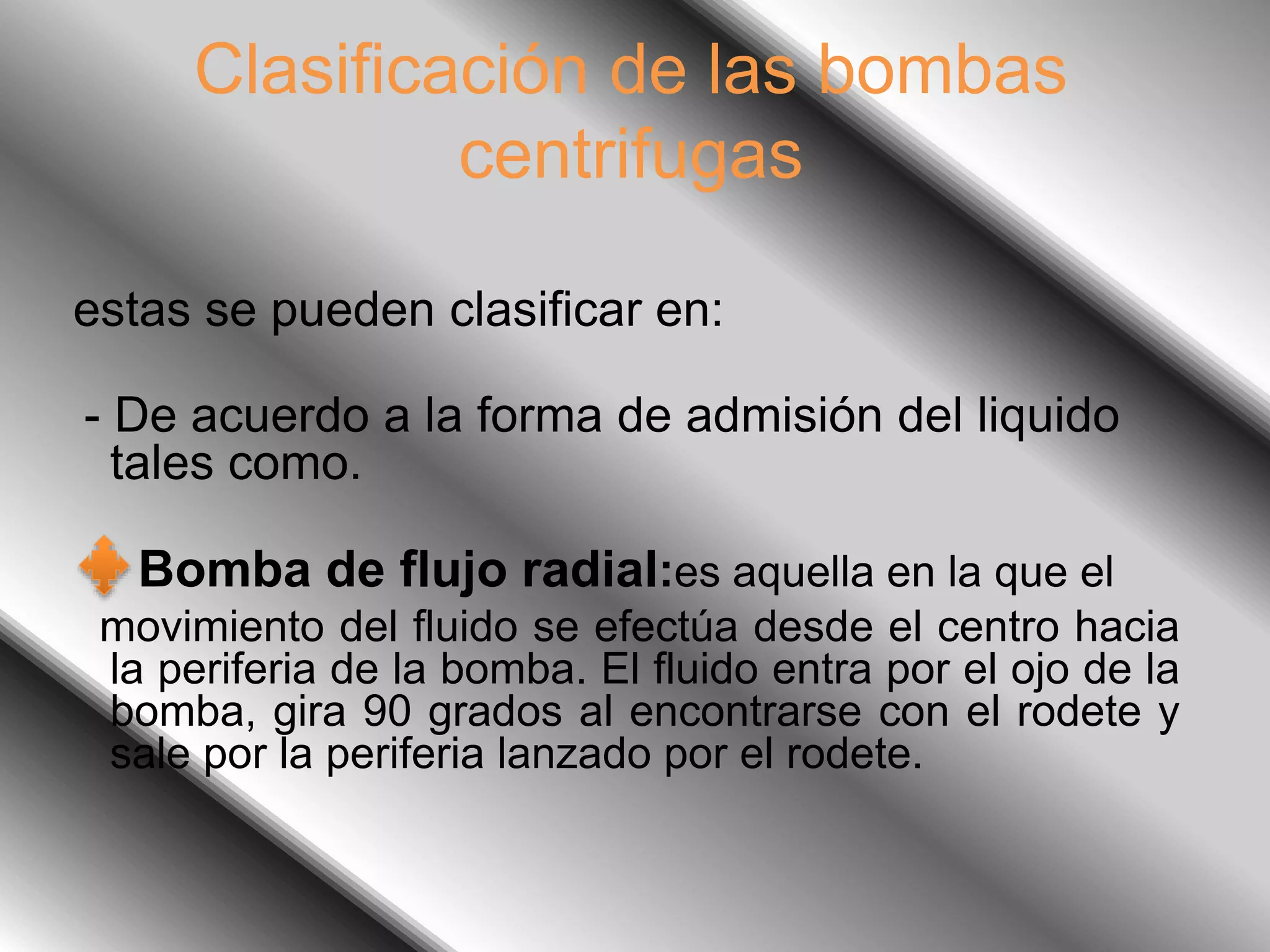 Bombas centrifugas | PPTX