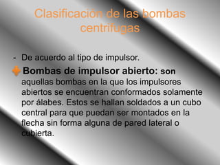 Bombas centrifugas | PPTX