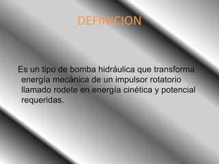 Bombas centrifugas | PPTX
