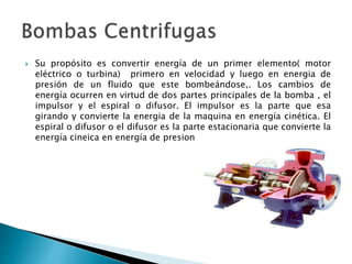 Bombas centrifugas freddy gil | PPTX