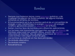 Bombas de Vaiven | PPTX
