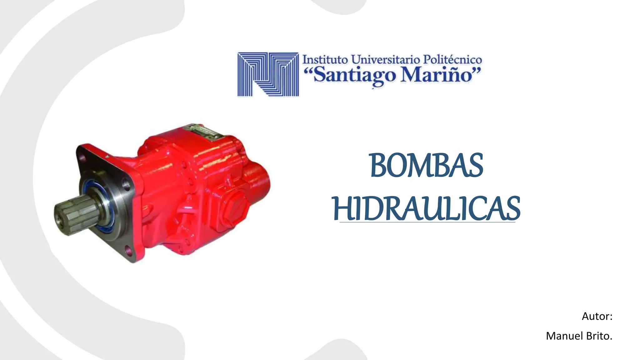 Bombas hidraulicas | PPTX
