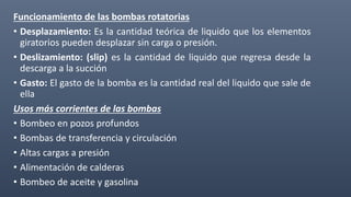 Bombas rotatorias | PPTX