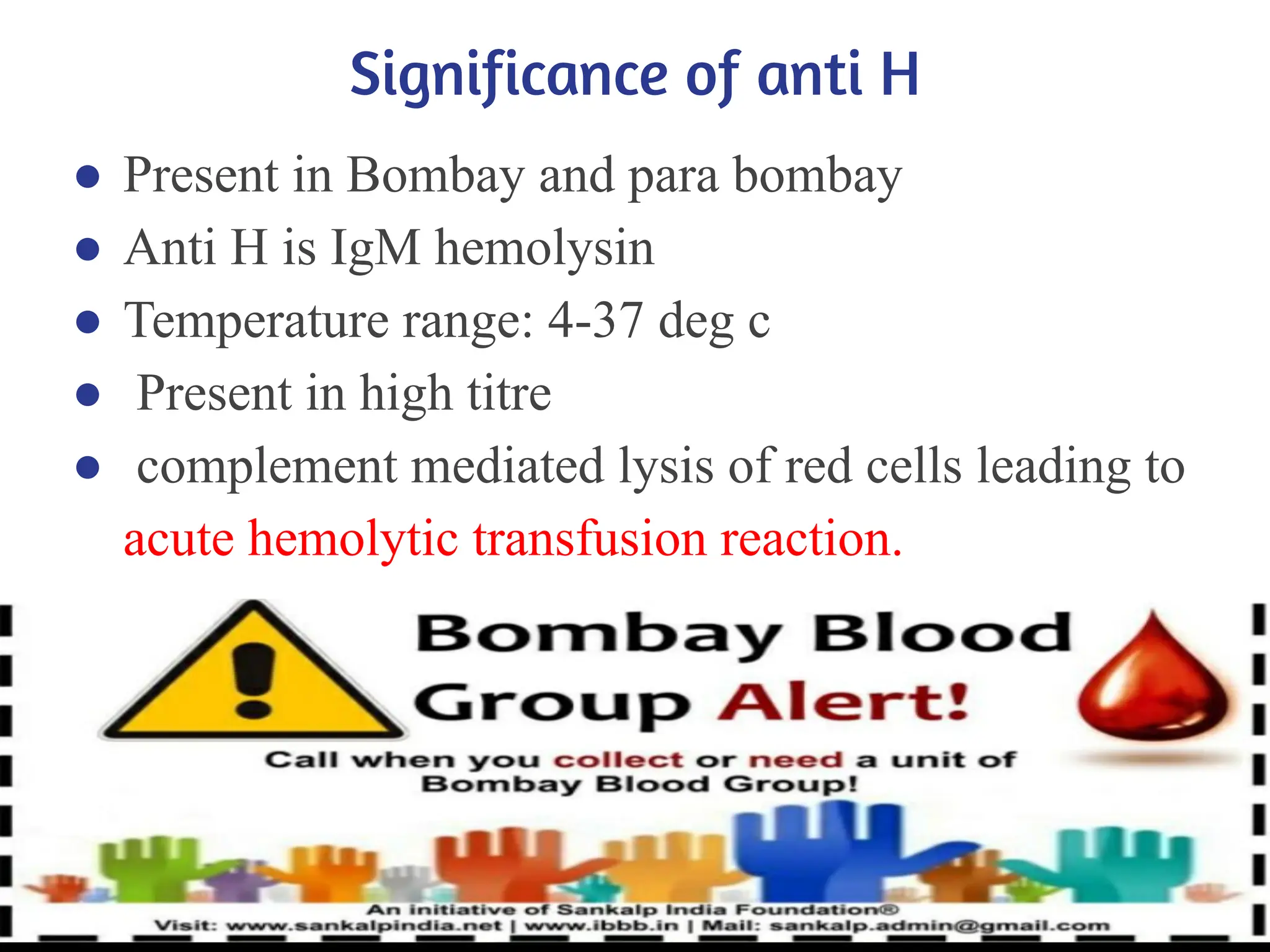 Bombay and para-bombay blood group system | PDF
