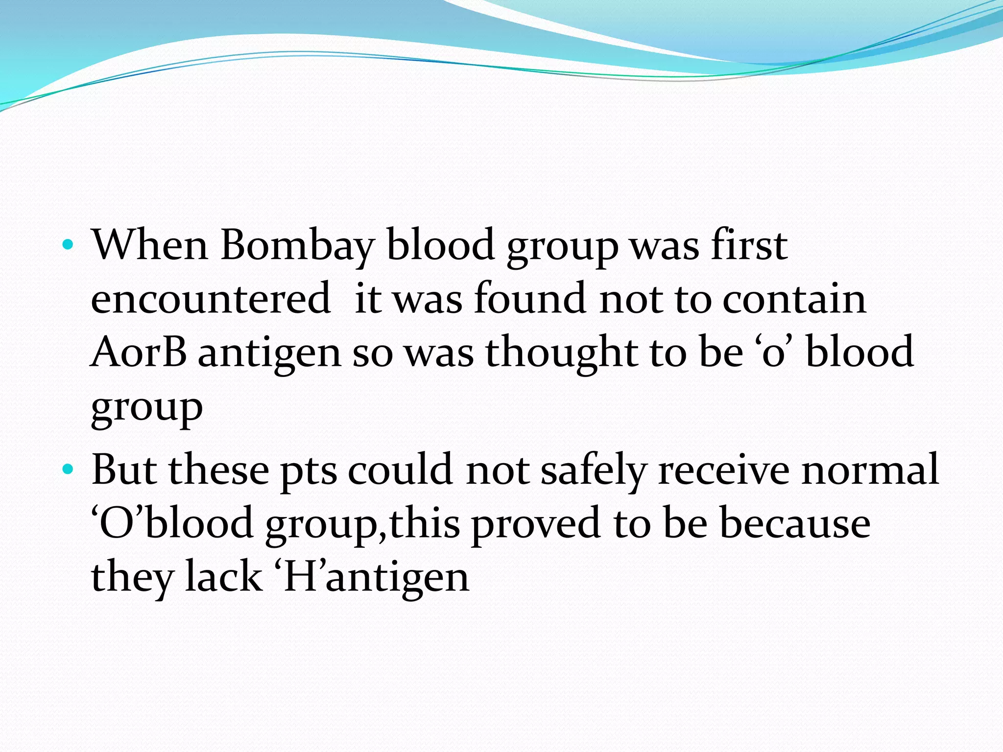 Bombay blood group | PPTX