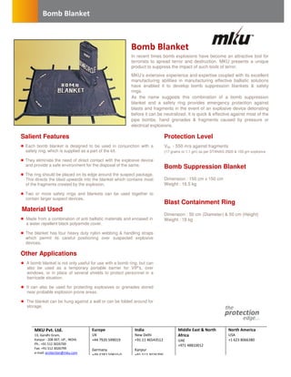 Bomb Suppression blanket | PDF