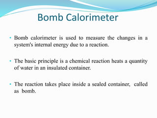Simple Bomb Calorimeter