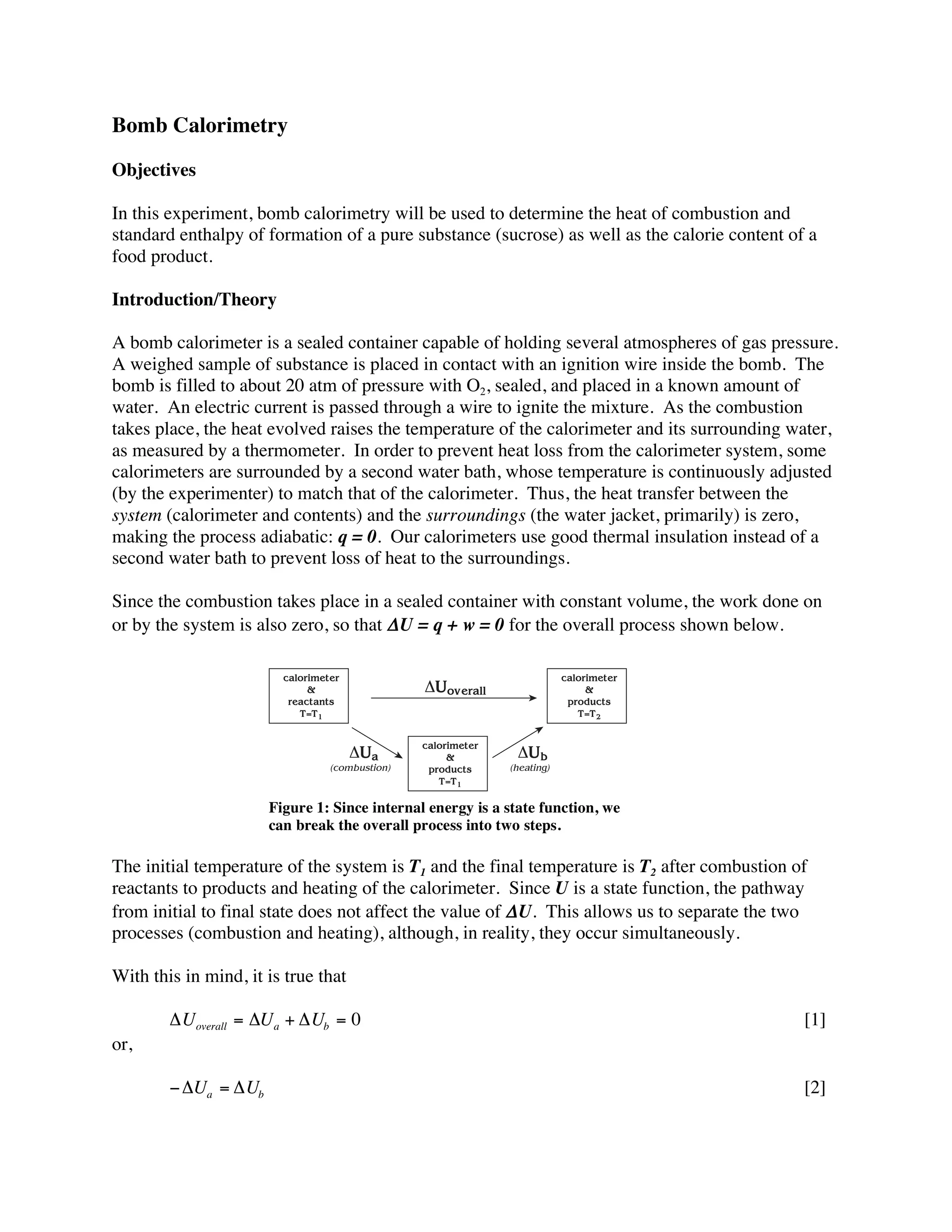 Bomb calorimetry | PDF