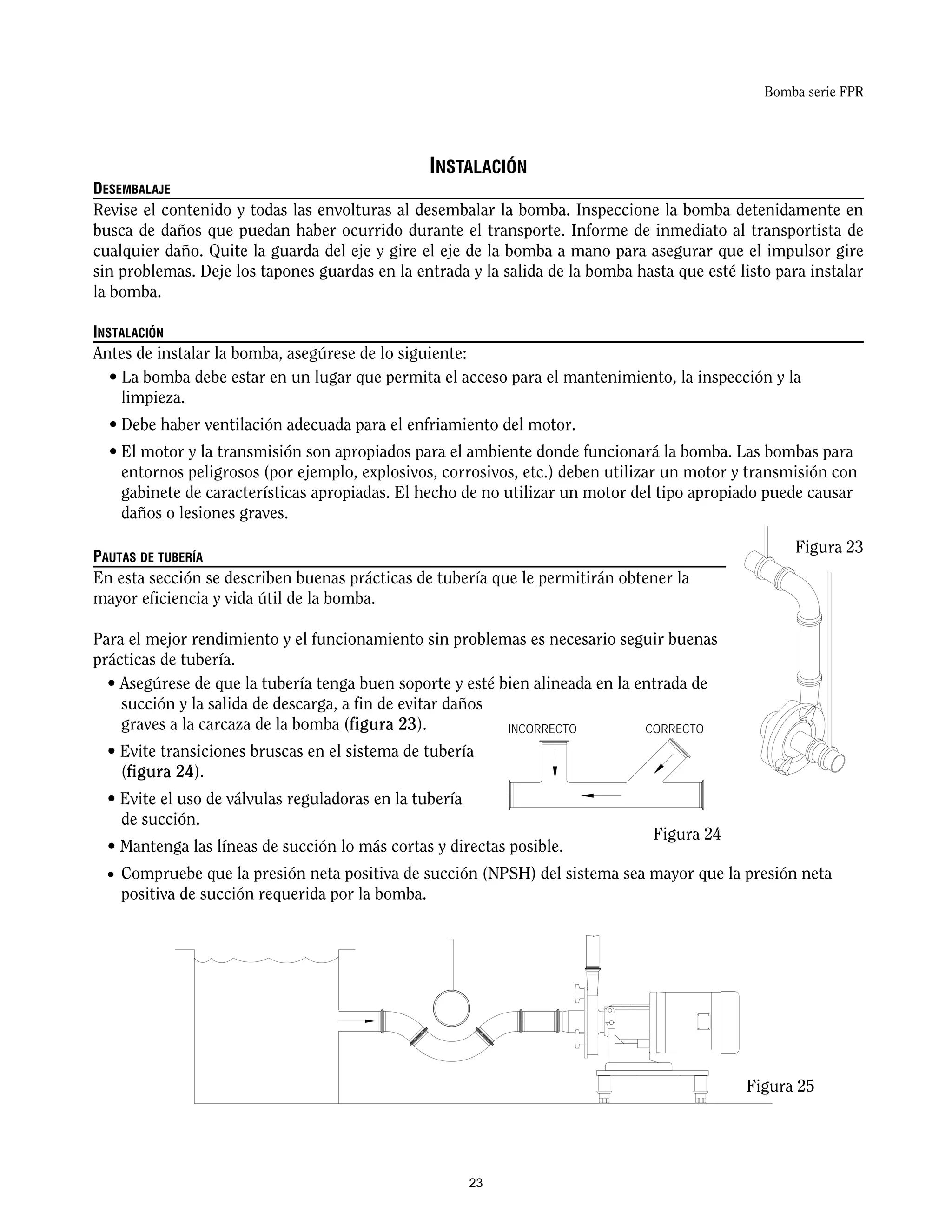 Bombeo manual de instrucciones y mantenimeinto | PDF