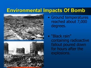 Environmental Impacts Of Bomb | PPTX