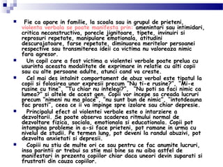Bomboloiu ioana ix e violenta in familie,scoala | PPT