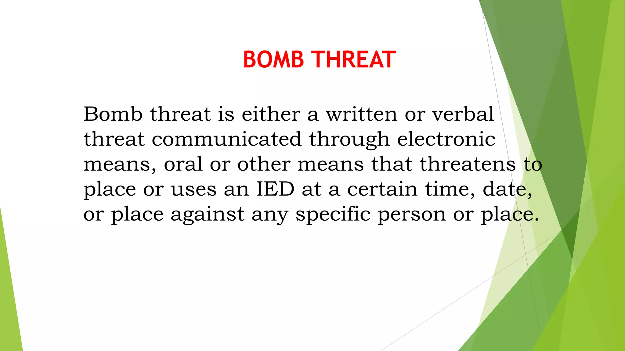 BOMB THREAT AWARENESS SEMINAR.pptx
